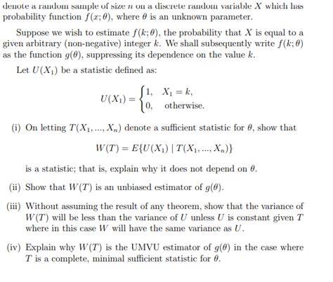 Solved A The Poisson Distribution Truncated At Zero Has