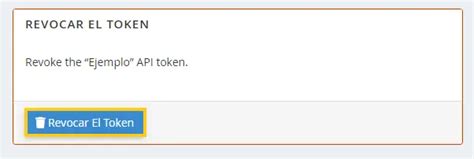 Cómo crear un API Token en cPanel
