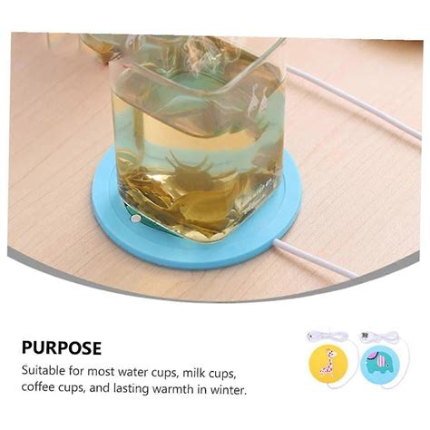 Silicone Heated Coasters Electric Drink Heater Heating Pad Thermostatic Coasters Coaster Drink
