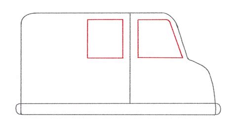 آموزش نقاشی ماشین آمبولانس کودکانه با تصویر مراحل
