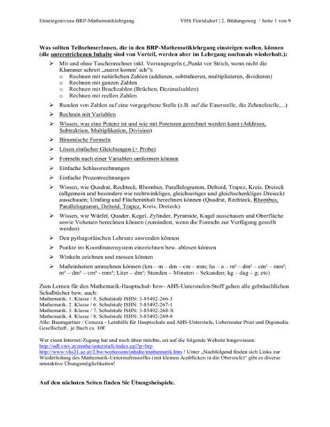 Rechnen Mit Variablen