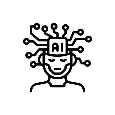 Premium Vector Black And White Artificial Intelligence Vector