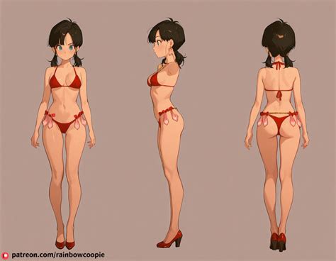 Rule 34 Ai Generated Anus Bare Shoulder Condom Belt Dragon Ball Medium Breasts Model Sheet Pan