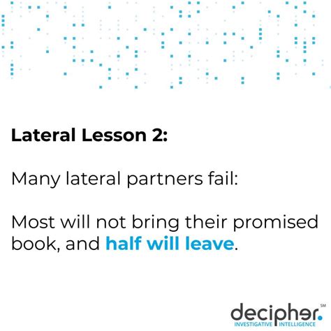 Laterallessons How To Protect Your Investments In Lateral Partners Decipher Investigative