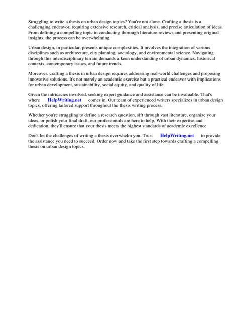 Thesis Urban Design Topics Pdf Thesis Urban Design