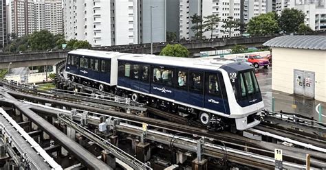 New 3rd Gen Sengkang Punggol Lrt Train Undergoes Daytime Tests Will Enter Passenger Service In