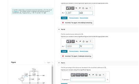 Solved A Variable Resistor Ro Is Connected Across The Chegg