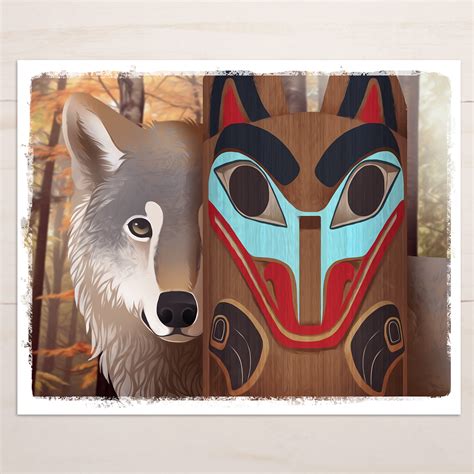 Native Wolf Art