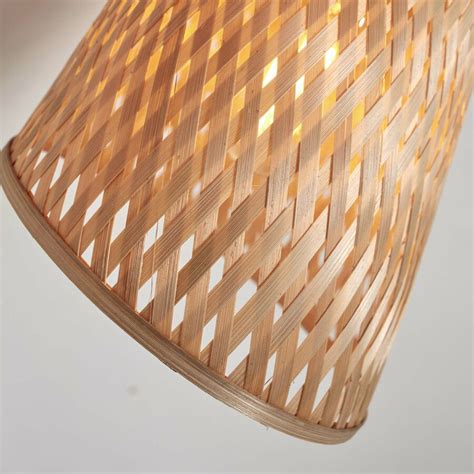 Good And Mojo Java Ceiling Light Bamboo Natural 2 Bulb 24 Cm Lights