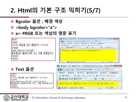 Ppt Html 1 장 Html 이란 2 장 Html 의 기본 구조 익히기 3 장 글자 형식 및 문단 관련 태그 사용하기
