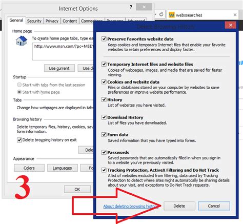 How To Clear Your Browsing Data On Your Internet Explorer Microsoft Community