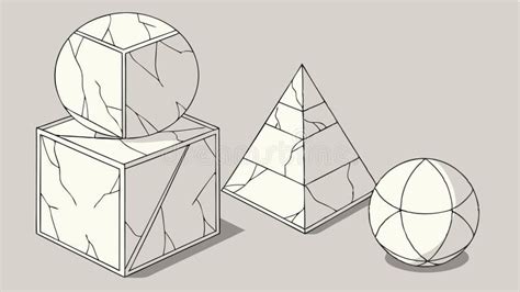 Stacked Geometric Shapes 3d Design And Mathematics For Education And Geometry Vector Design