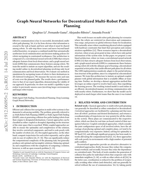 Pdf Graph Neural Networks For Decentralized Multi Robot Path Planning