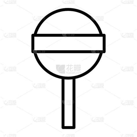 棒棒糖图标。糖果的象征。