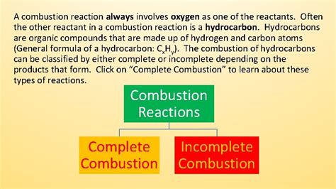 Combustion Reactions Combustion Is A Chemical Reaction Where