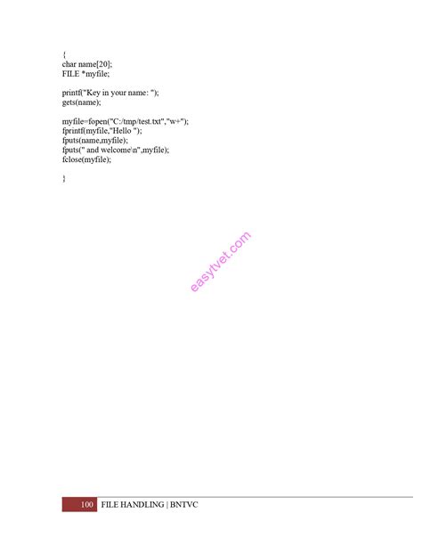 File Handling