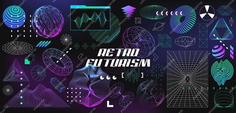 Free Vector Abstract 3d Wireframe Geometry Objects From Line Grid