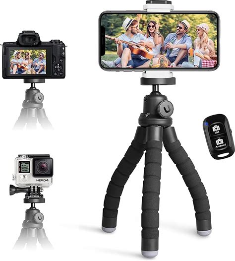 Lamicall Mobile Phone Tripod Flexible Camera Tripod Mini Cellphone