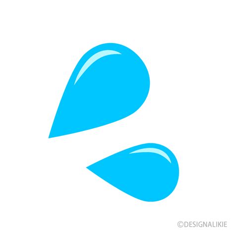 シンプルな噴き出す汗イラストのフリー素材｜イラストイメージ