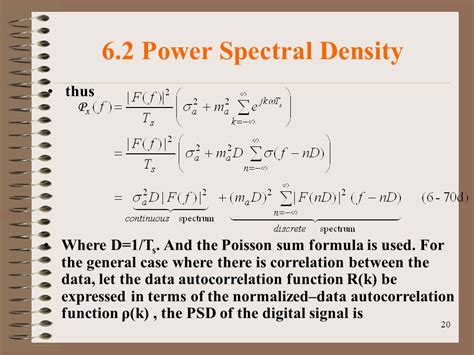 Power Spectral Density Formula Kennethlexy