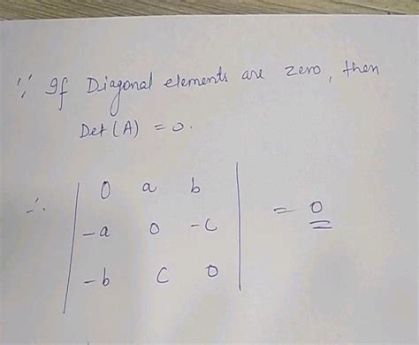Expanding The Determinant Evaluate Left Begin Array C C C 0 And A And B A