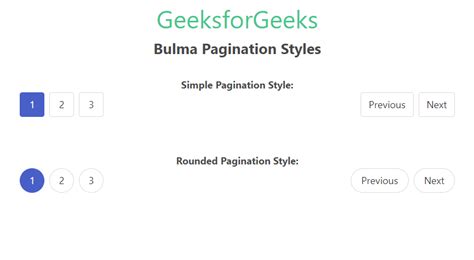 Styles De Pagination Bulma Stacklima