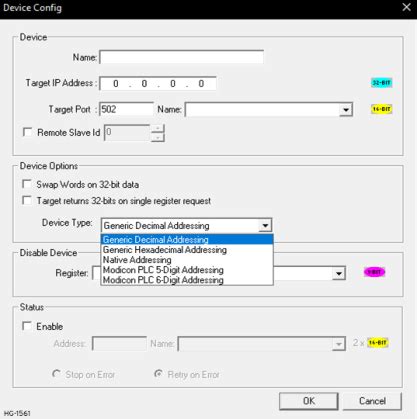 Modbus TCP IP Client