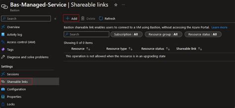 Enable Shareable Link For Azure Bastion Host Redeploy
