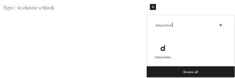 How To Use The Wordpress Dailymotion Embed Block Ask The Egghead Inc