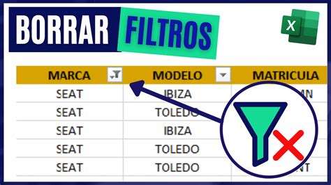 Cómo Borrar Y Eliminar Filtros En Excel Ofitips