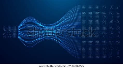 Abstract Infographics Visualization Big Data Code Stock Vector Royalty Free 2534032275