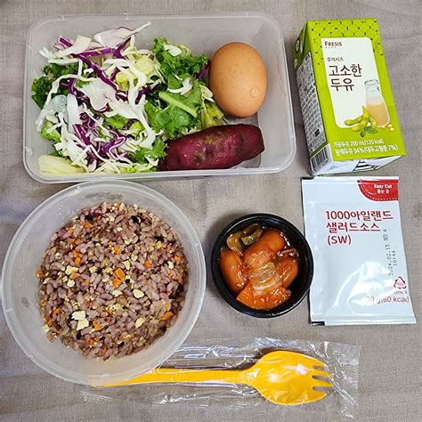 바스락 다이어트 음식 도시락 주5일 배달 후기 19 다이어트 2식 2주 아침점심 18일차