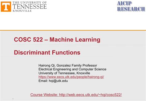 PDF COSC522MachineLearning Discriminant Functions DOKUMEN TIPS