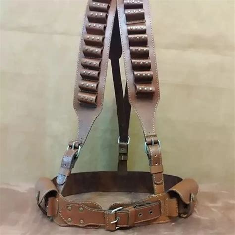 خرید و قیمت قطار فشنگ ساچمه زنی،حمایل فشنگ خور،چرم طبیعی،پرچ خور ترب