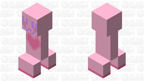 Pink Cute Creeper Minecraft Mob Skin
