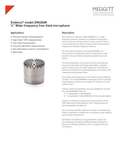 Endevco® Model 7290e Variable Capacitance Accelerometer Endevco Pdf Catalogs Technical