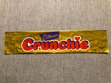Vintage Cadburys Crunchie Chocolate Bar Wrapper 90s £1 50 Picclick Uk