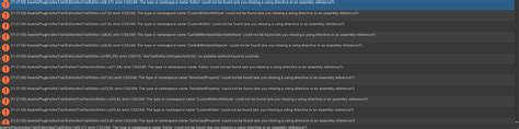 Cant Build Due To Cs0246 The Type Or Namespace Name Editor Could