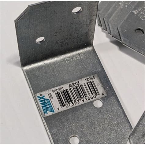 Simpson Strong Tie A21 200 18 Gauge Angle G90 Galvanized Bracket Brace 10 Pack Online