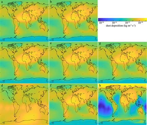 Mean Dust Deposition Flux A Obtained From The Modern‐era