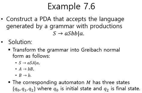 Solved Prove That The Pda In Example 7 6 Accepts The Chegg Com