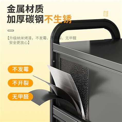 厨房置物架多层落地杂物柜台面收纳架置物柜餐边柜子储物柜橱柜 虎窝淘