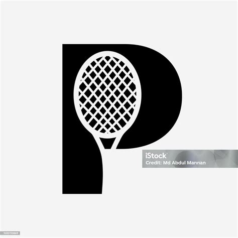 문자 P Padel 테니스 로고 패들 라켓 로고 디자인 비치 탁구 클럽 기호 Championship에 대한 스톡 벡터 아트 및 기타 이미지 Championship