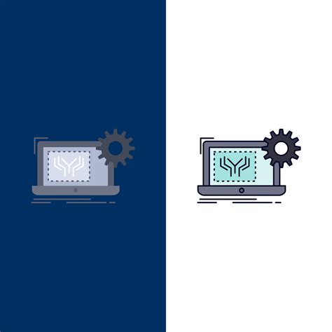 Blueprint Circuit Electronics Engineering Hardware Flat Color Icon Vector 14565824 Vector Art At