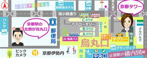 京都駅の構内図マップと写真で解説 改札や周辺の地図も
