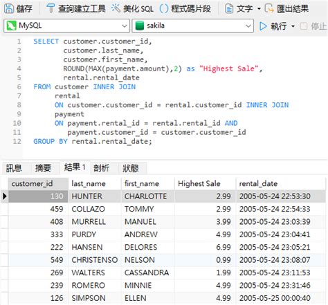 使用 SQL 別名簡化查詢並自訂結果