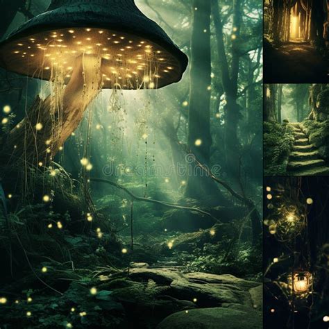 Fairy Tale Fantasy Dreamy Watercolor Illustration Of Magical Reception