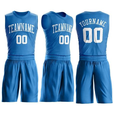 Custom Blue White Round Neck Suit Basketball Jersey Basketball Jersey