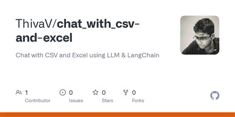 github thivav chat with csv and excel chat with csv and excel using