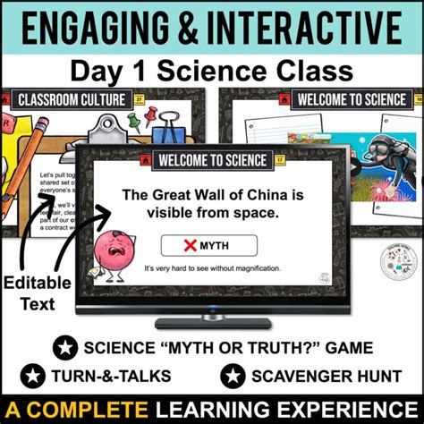 Science Classroom Routines And Procedures Slides First Day Of School Science